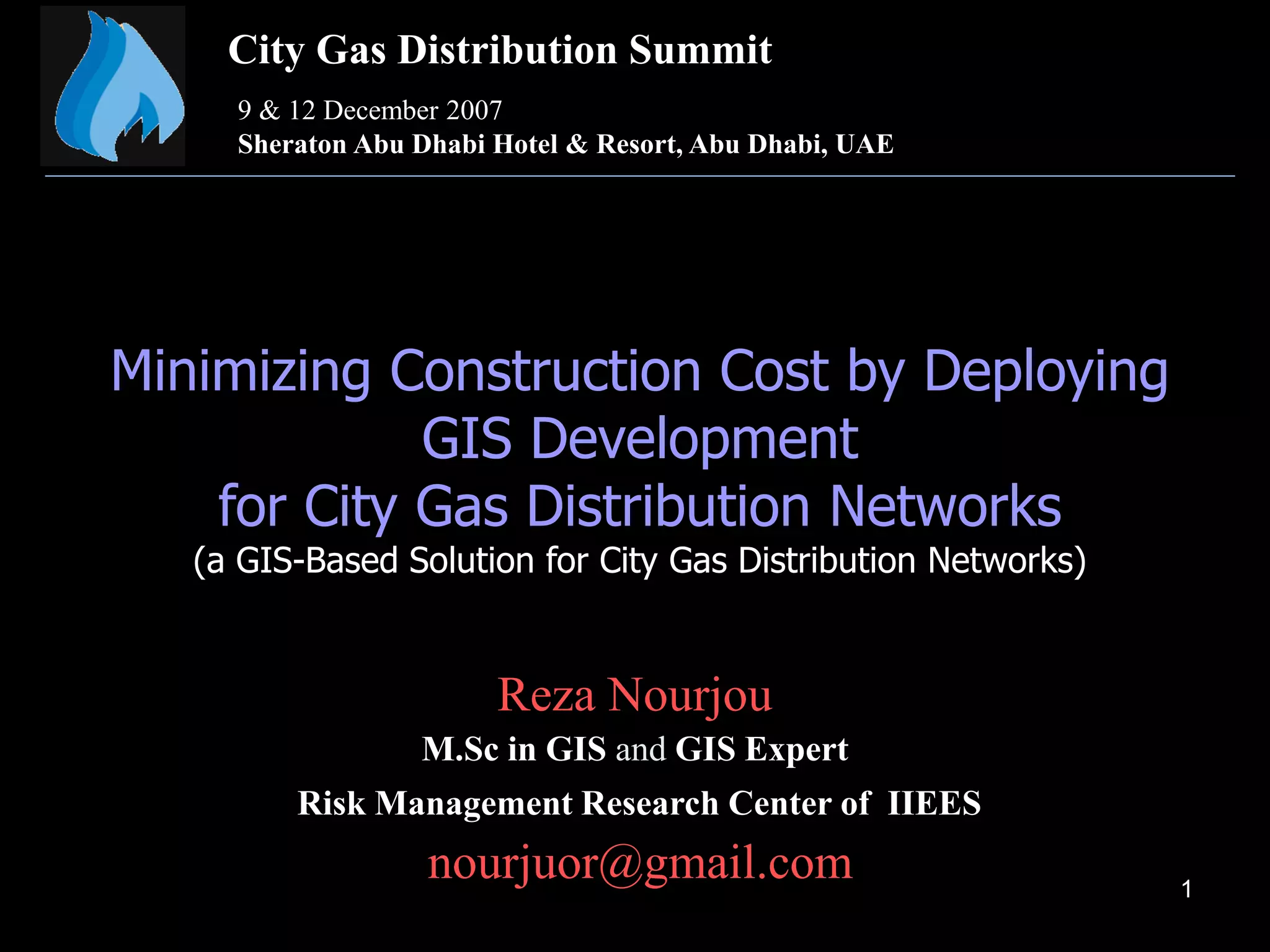 GIS for City Gas Networks | PPT