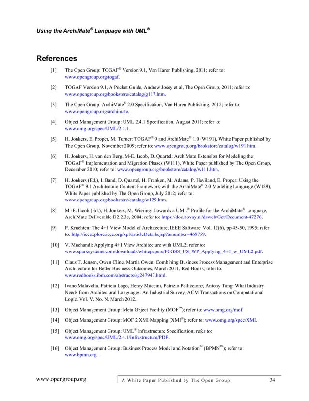 Using the ArchiMate Language with UML | PDF