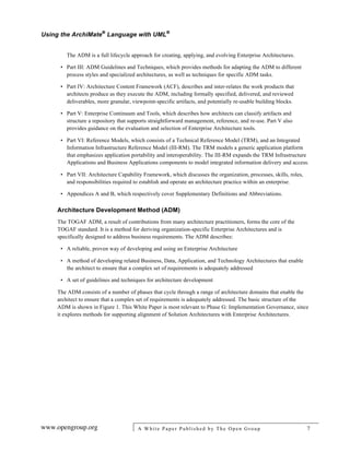 Using the ArchiMate Language with UML | PDF