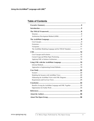 Using the ArchiMate Language with UML | PDF