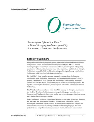 Using the ArchiMate Language with UML | PDF