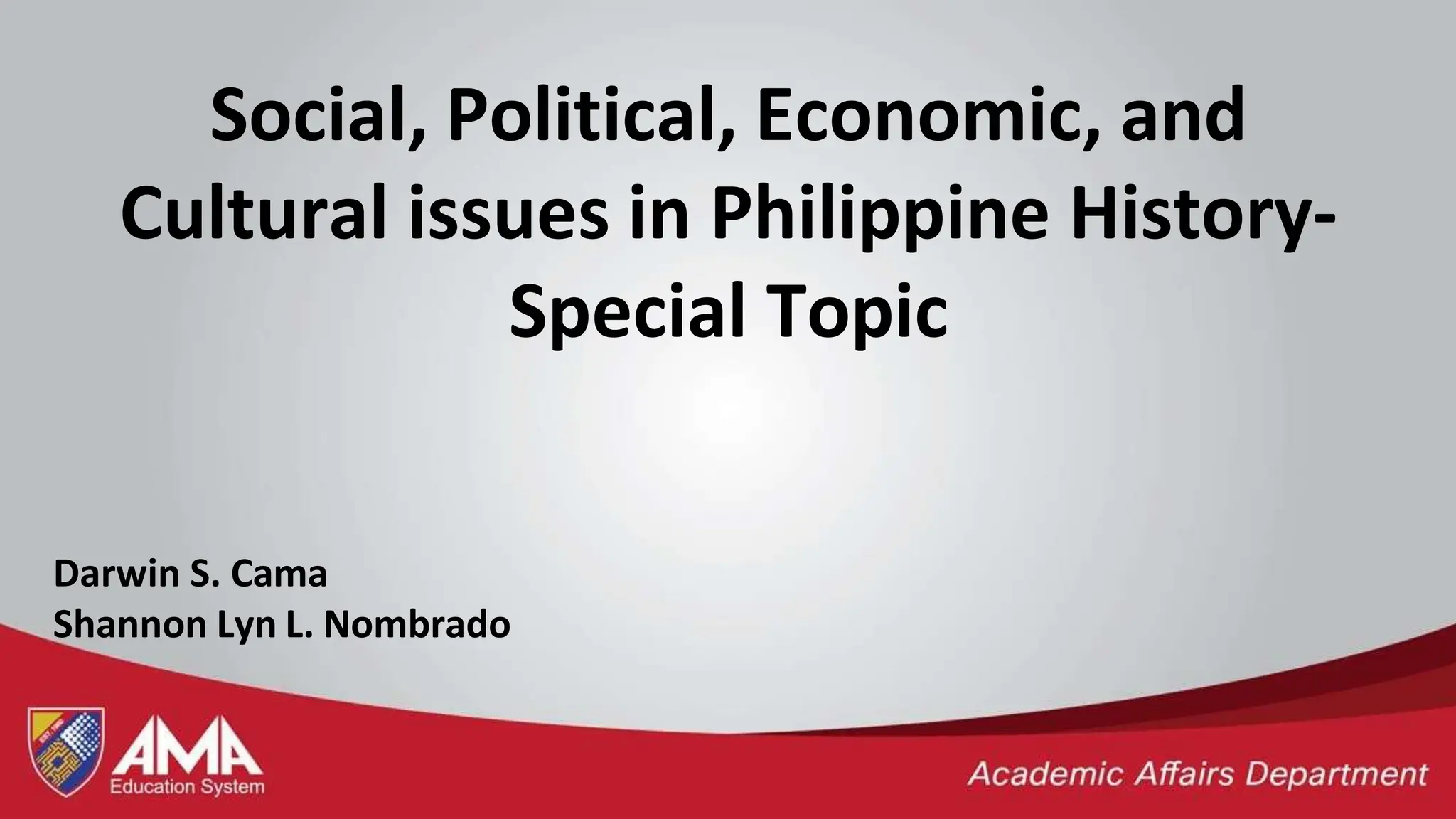 W14-Module 14 Social, Political , Economic and Cultural issues in ...