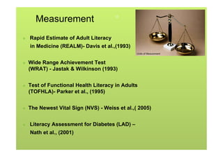 Health literacy presentation | PDF