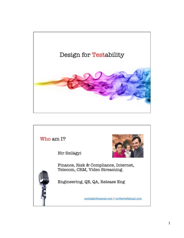 Design for Testability in Practice | PDF | Computer Software and ...