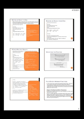 streams and files | PDF