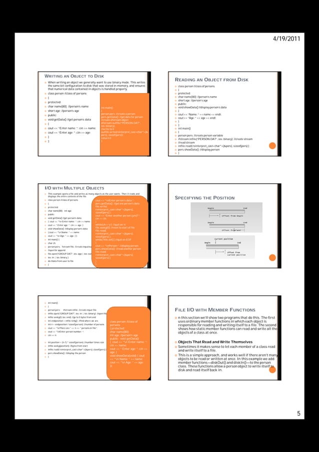 streams and files | PDF