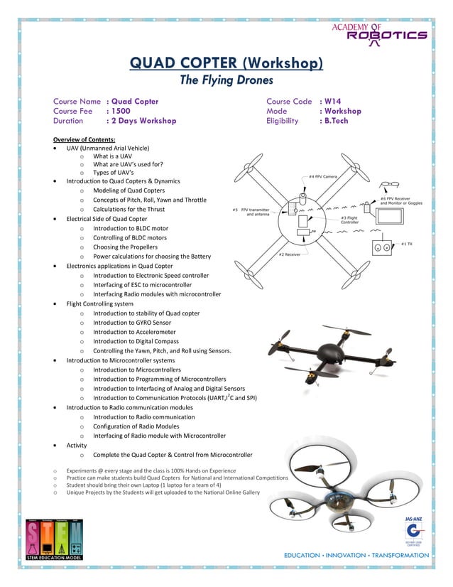 Quad Copter Workshop | PDF