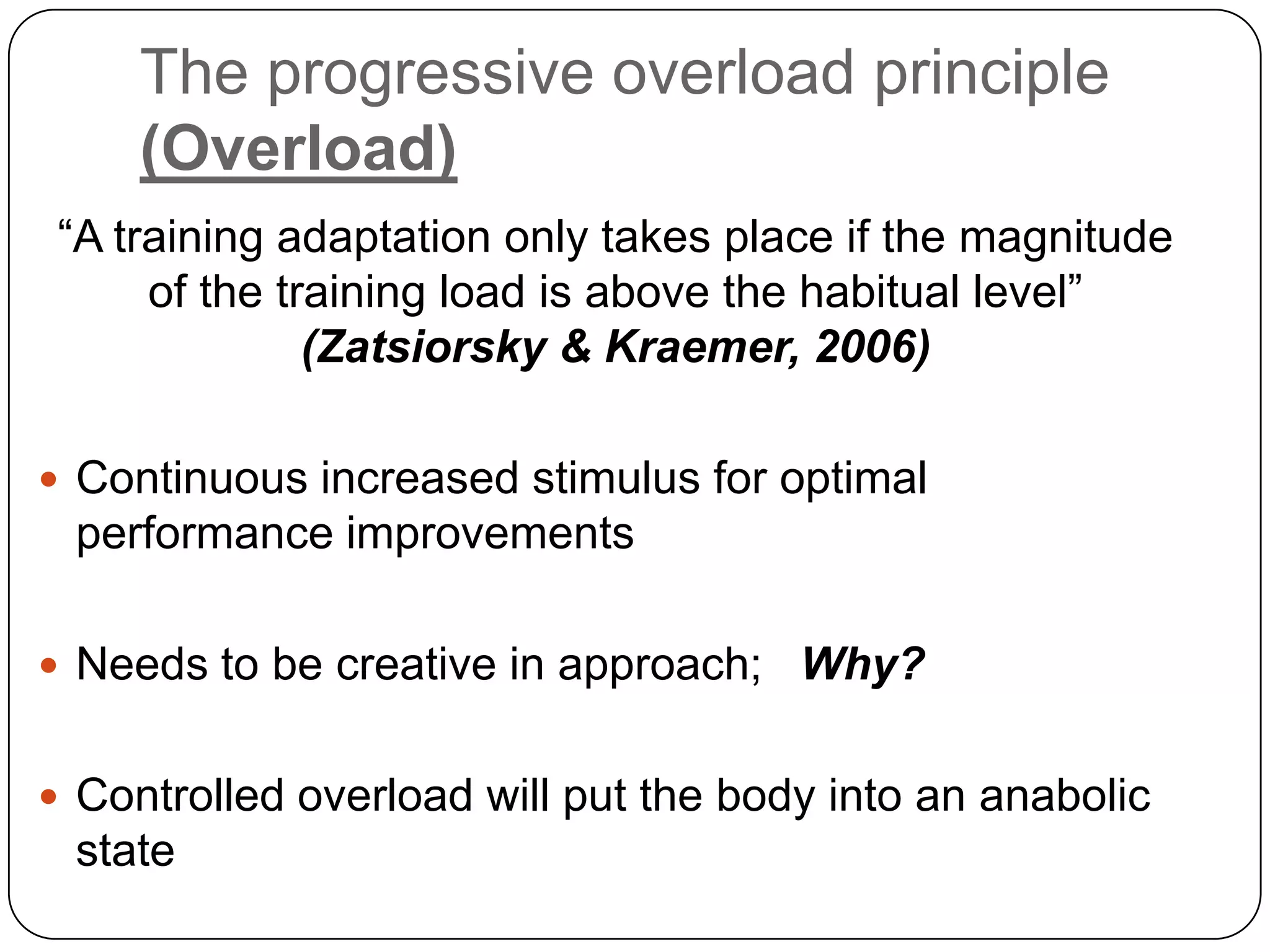 W15 overload, recovery and muscle fatigue | PPTX