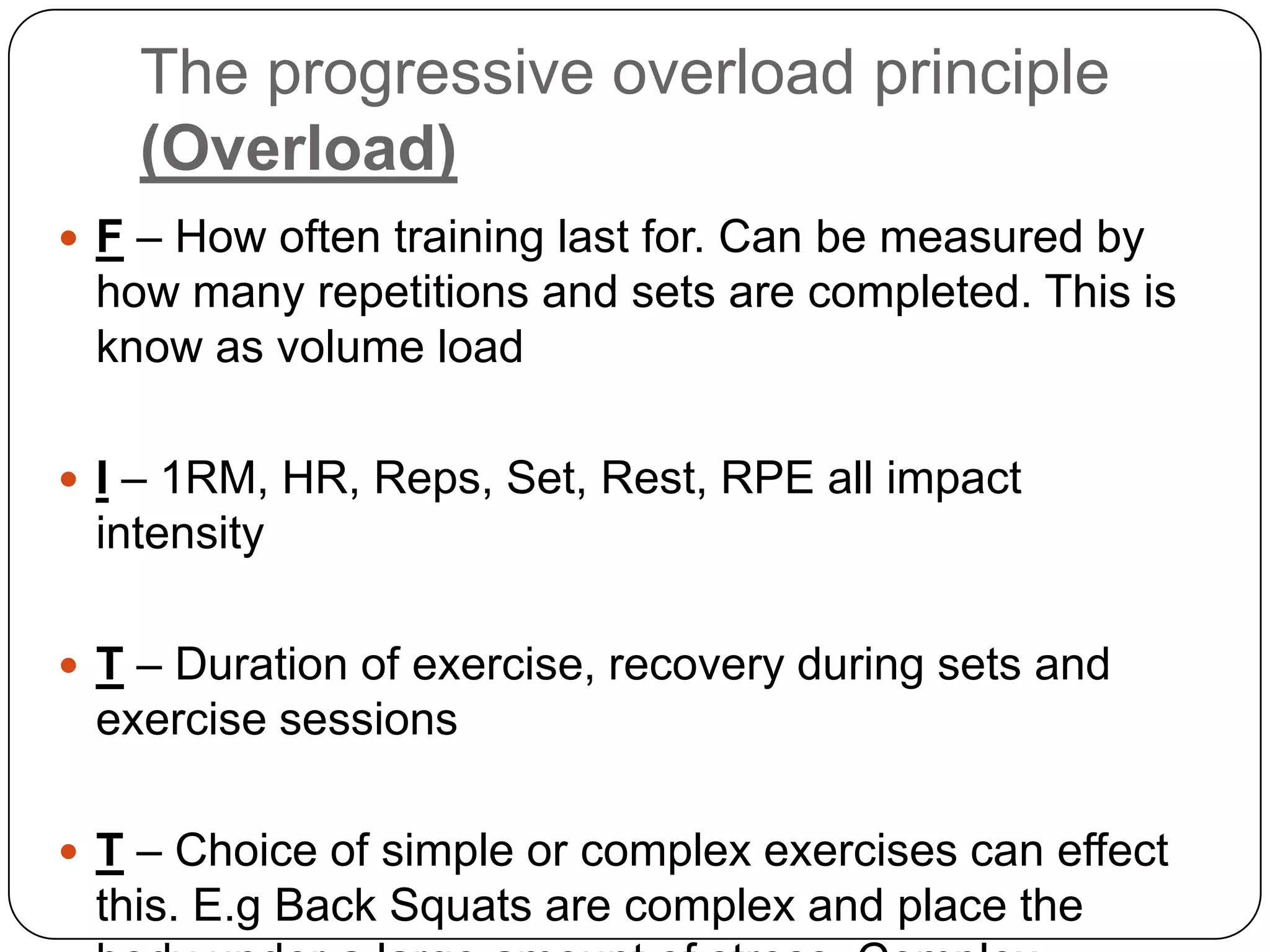 W15 overload, recovery and muscle fatigue | PPT