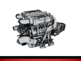 W16 Engine 3D Model | PPT