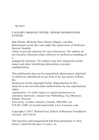 W17073CALGARY DROP-IN CENTRE DONOR INFORMATION SYSTEM.docx