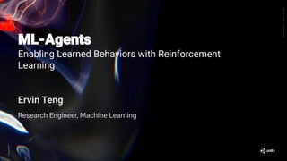 weekly AI tech talk #85 ml-agents Enabling Learned Behaviors with Reinforcement Learning | PPT