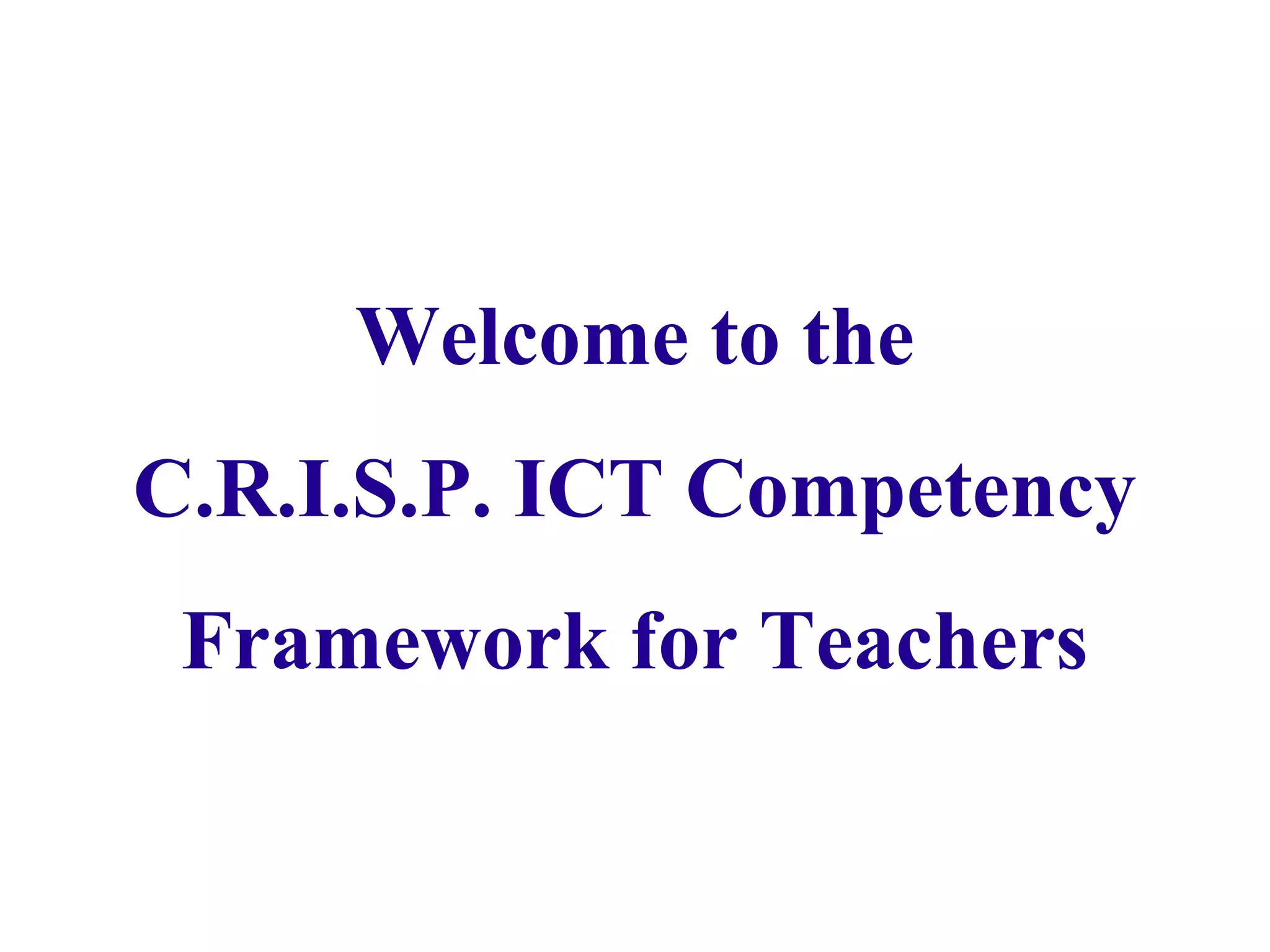 ICT Framework | PPT