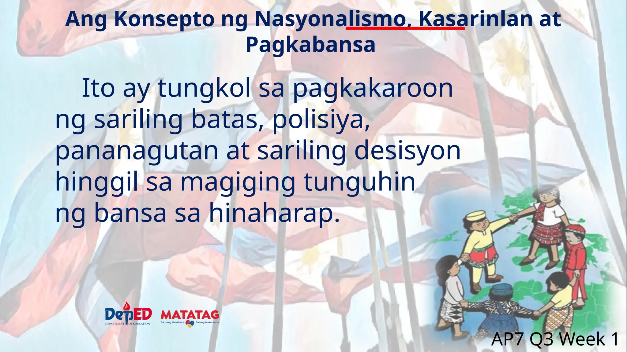 W1 Ang Konsepto ng Nasyonalismo, Kasarinlan at Pagkabansa.pptx