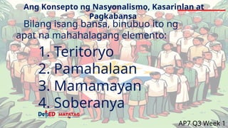 W1 Ang Konsepto ng Nasyonalismo, Kasarinlan at Pagkabansa.pptx