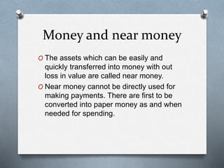 Definition of money | PPTX