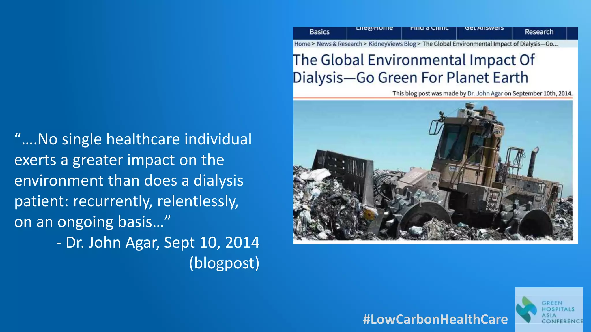 WORSKHOP 1: Gina Nazareth_greennephrology_2017 | PPTX