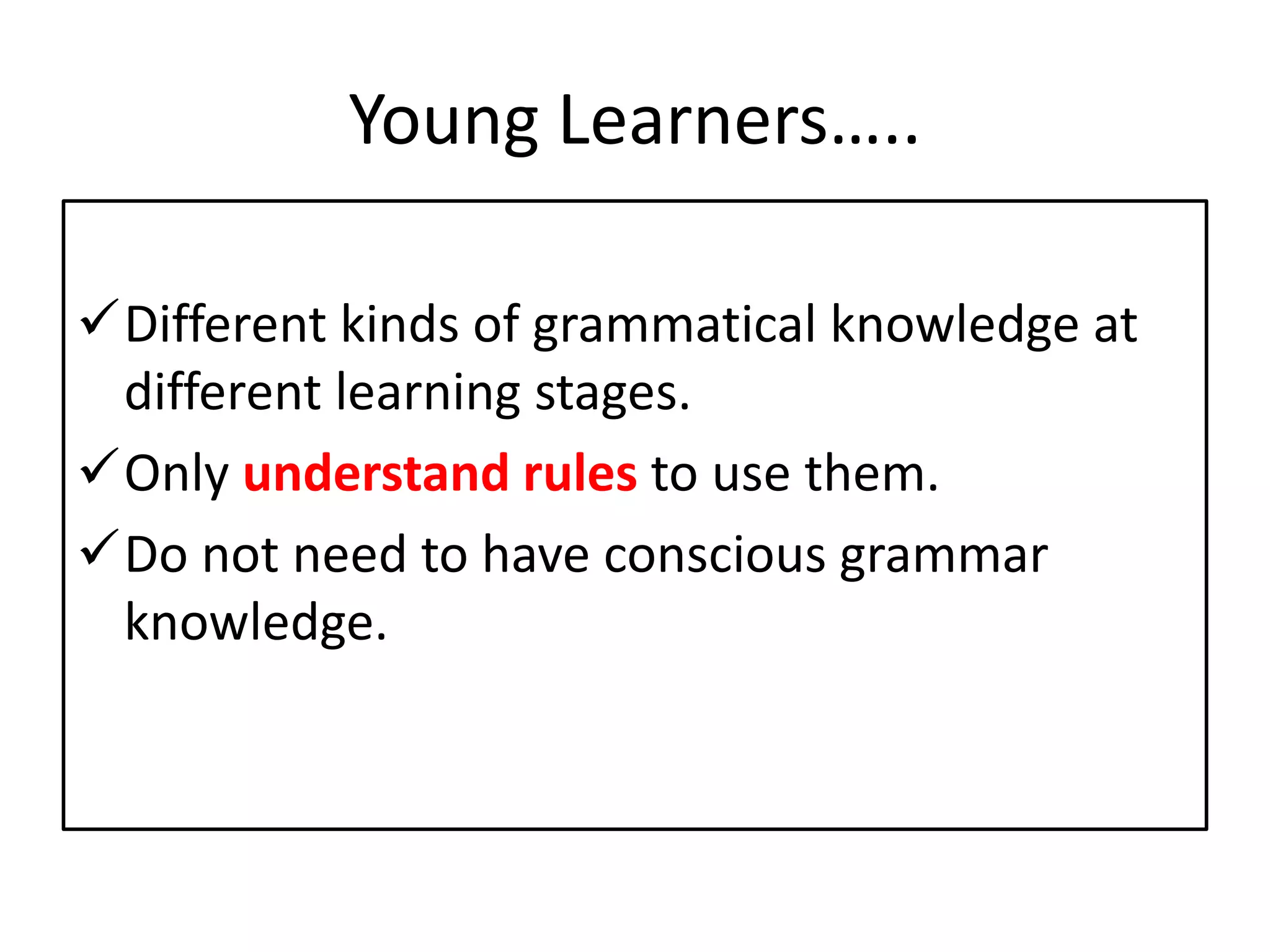 Introduction to grammar & Approaches in teaching grammar | PPTX