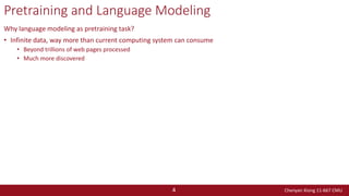 Pretraining Task - Auto-Regressive LM, Transformer Encoder-Decoders | PDF