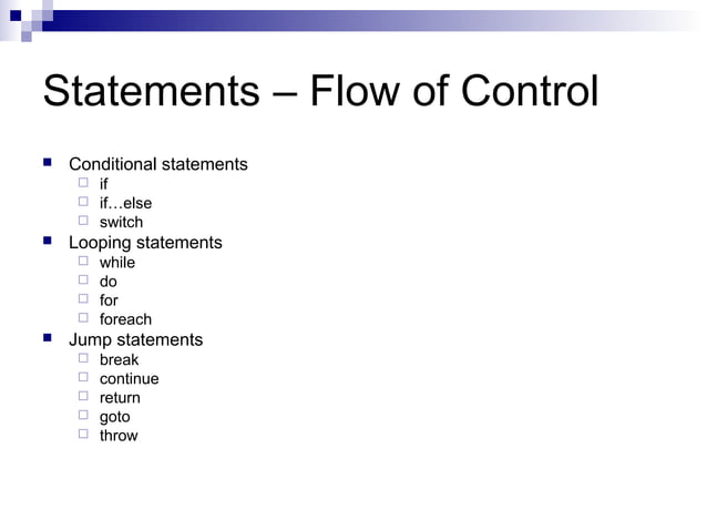 D1 Overview of C# programming | PPT