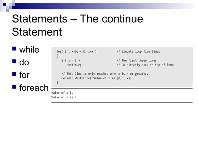 D1 Overview of C# programming | PPT