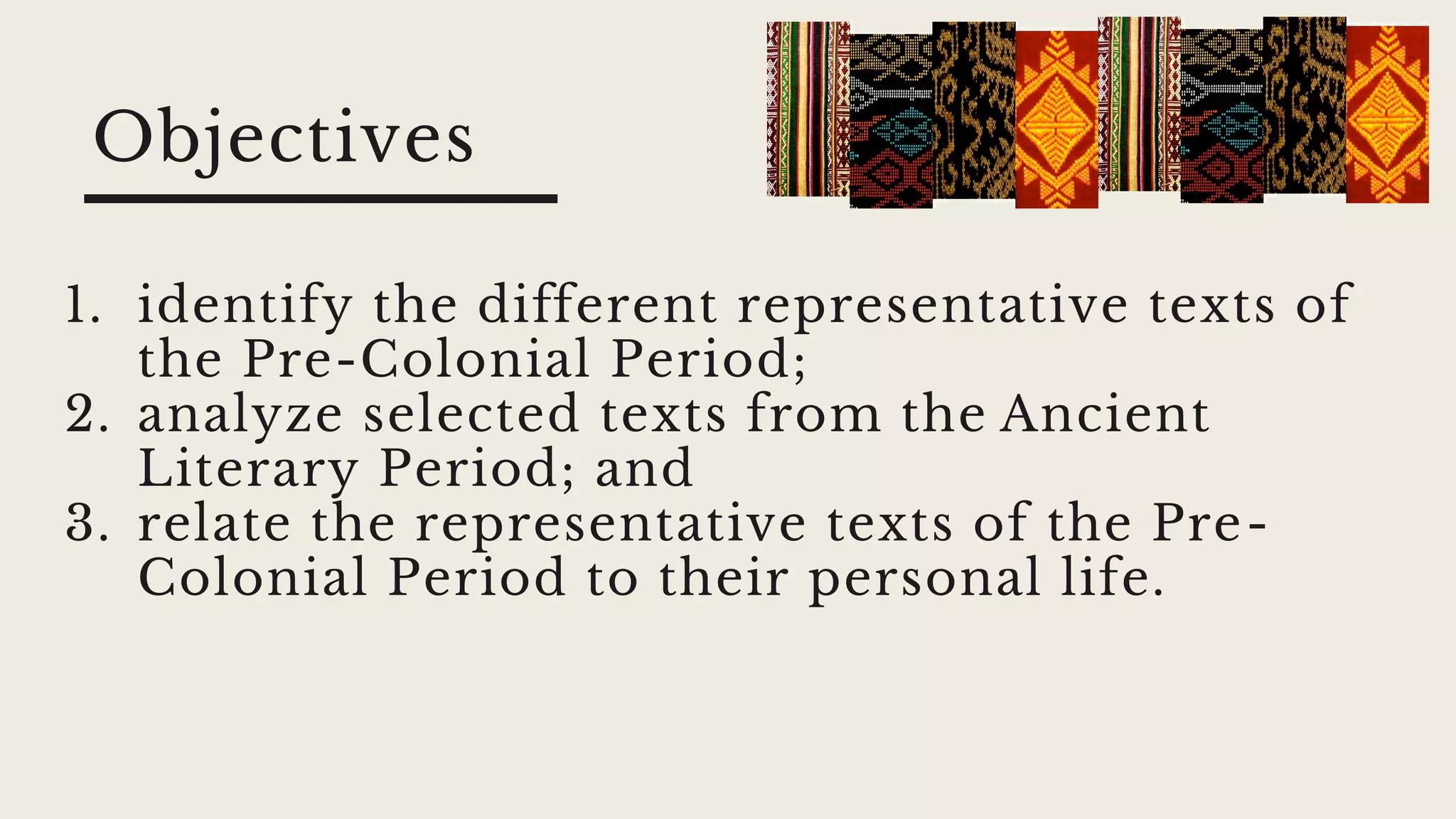 Philippine Literature during the Pre- Colonial Period | PDF