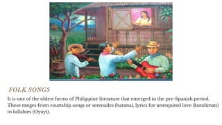 Philippine Literature during the Pre- Colonial Period | PDF