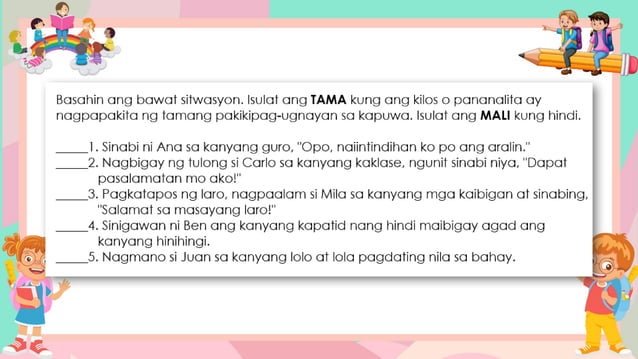 GMRC GRADE 1 CURRICULUM GUIDE RESOURCES NEEDED PPT WEEK 1 QUARTER 3 | PPTX