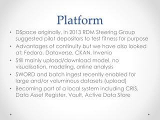 IASSIST40: Data management & curation workshop | PPTX | Databases ...