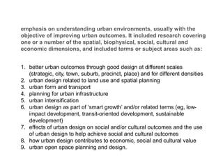 W1 urban models 1 | PPT