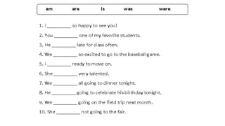 W1_Use the be-verbs (am, is, are was, were) correctly in sentences.pptx