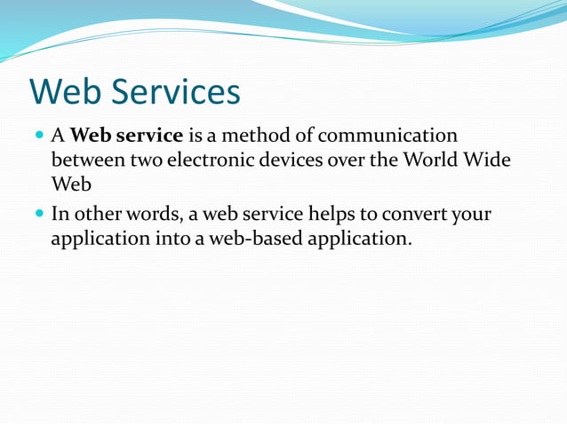 Introduction to WebServices | PPTX