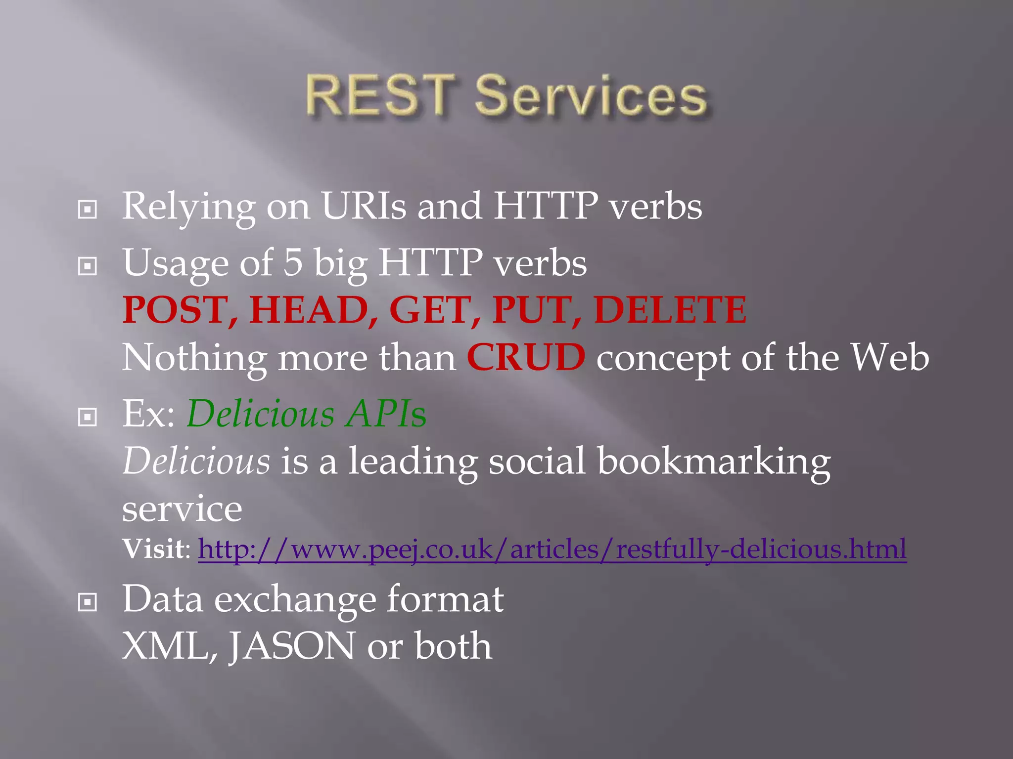 WebServices introduction | PPT