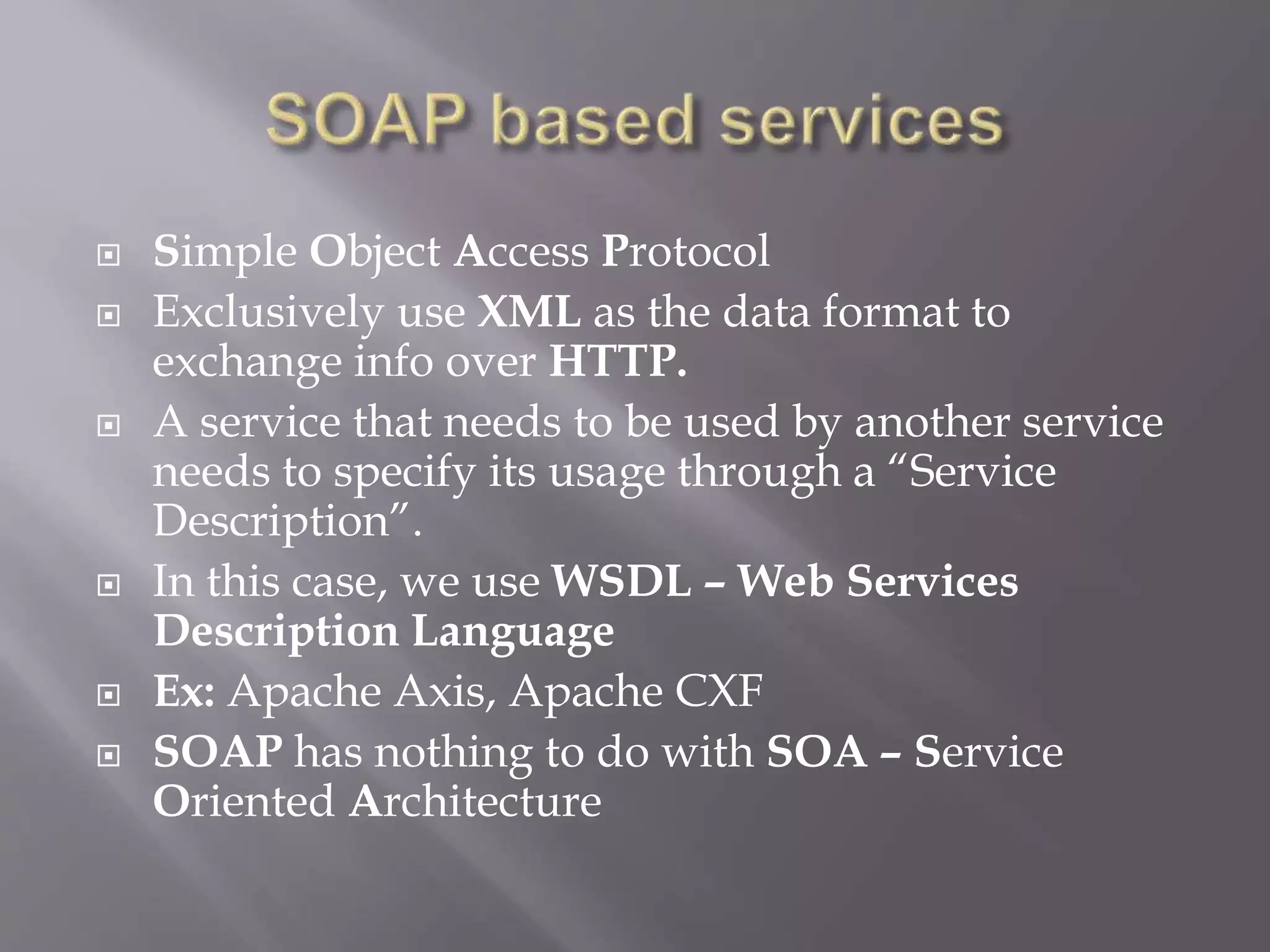 WebServices introduction | PPT