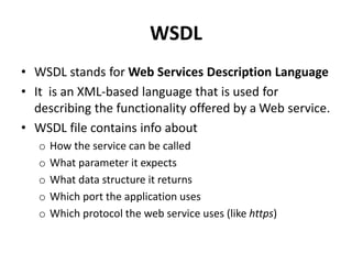 WebServices Basic Overview | PPTX