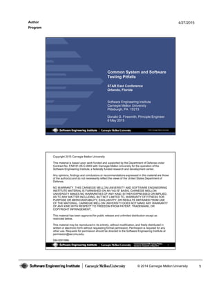 Common System and Software Testing Pitfalls | PDF