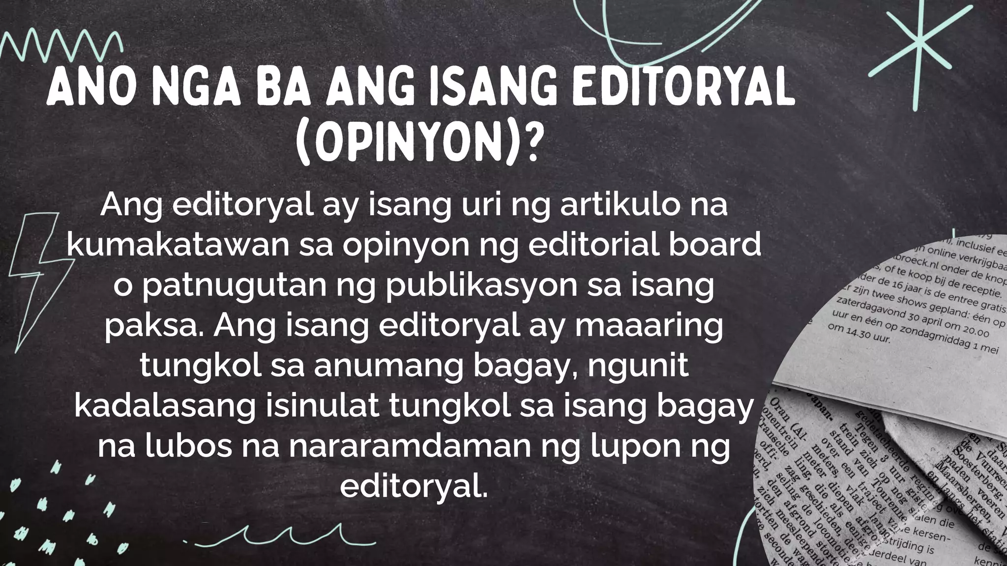 Pagsulat ng Editoryal | PPTX