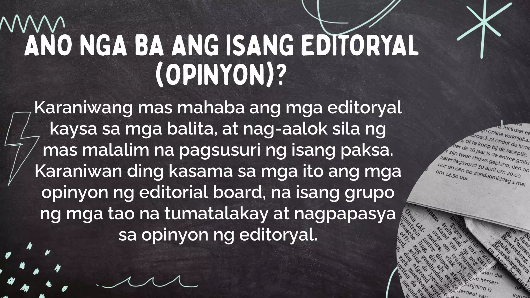 Pagsulat ng Editoryal | PPTX