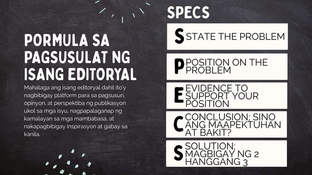 Pagsulat ng Editoryal | PPTX