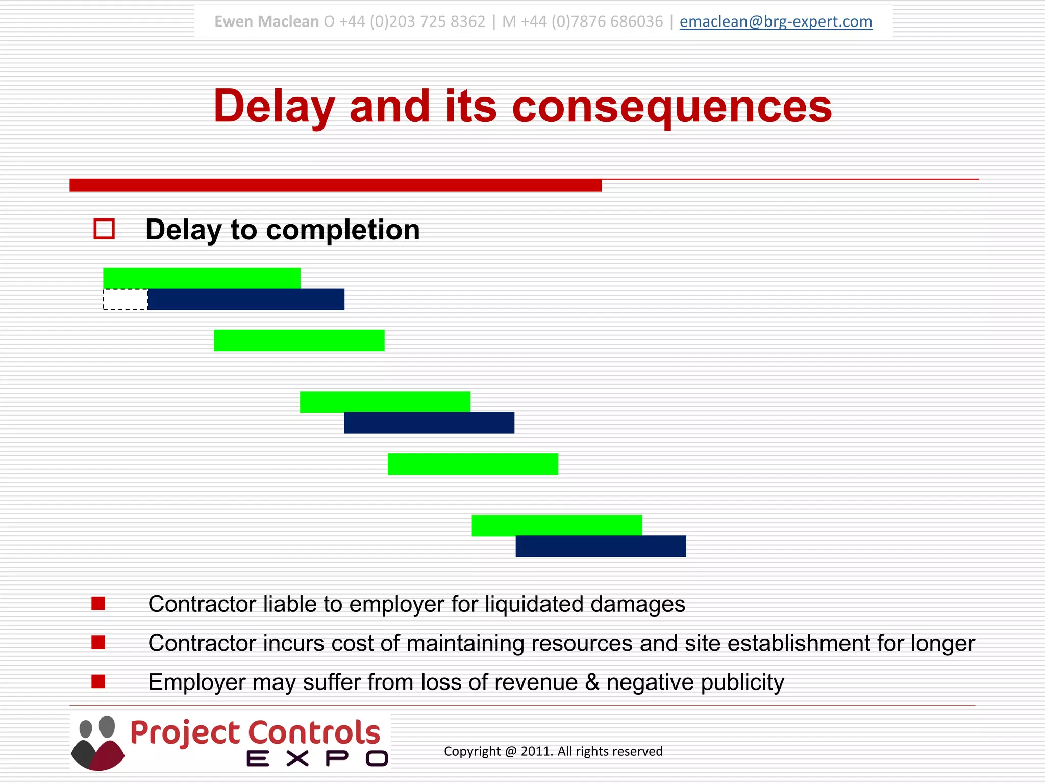 Session W2 Delay Claims And Analysis Based On Fidic Forms Of Contract