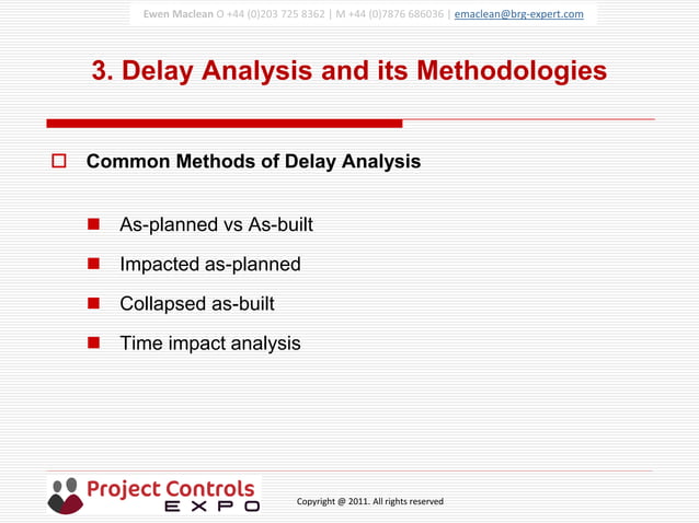 Session W2 - Delay Claims and Analysis Based on FIDIC Forms of Contract ...