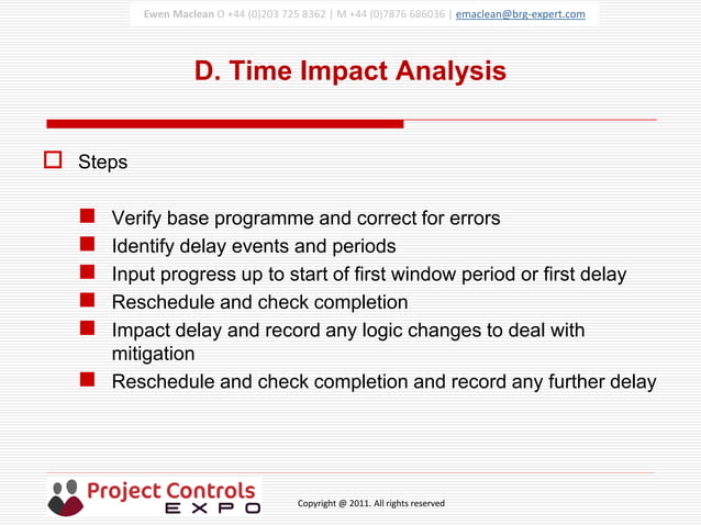Session W2 - Delay Claims and Analysis Based on FIDIC Forms of Contract ...