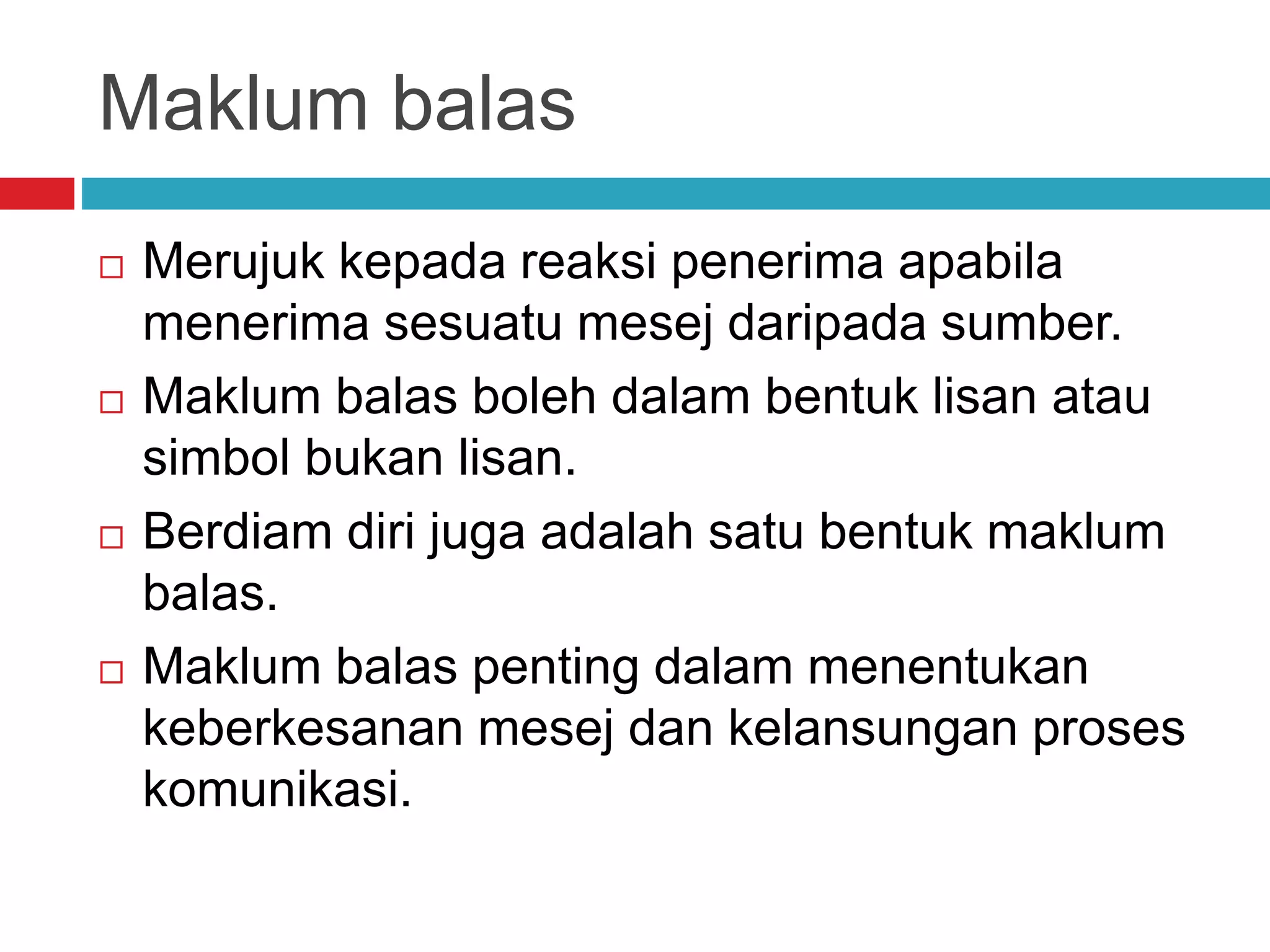 Proses dan elemen komunikasi | PPTX