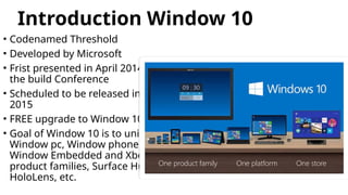 windows evolution of computer software icf | PPTX