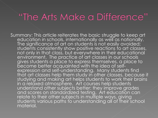 W200 Art Education | PPT