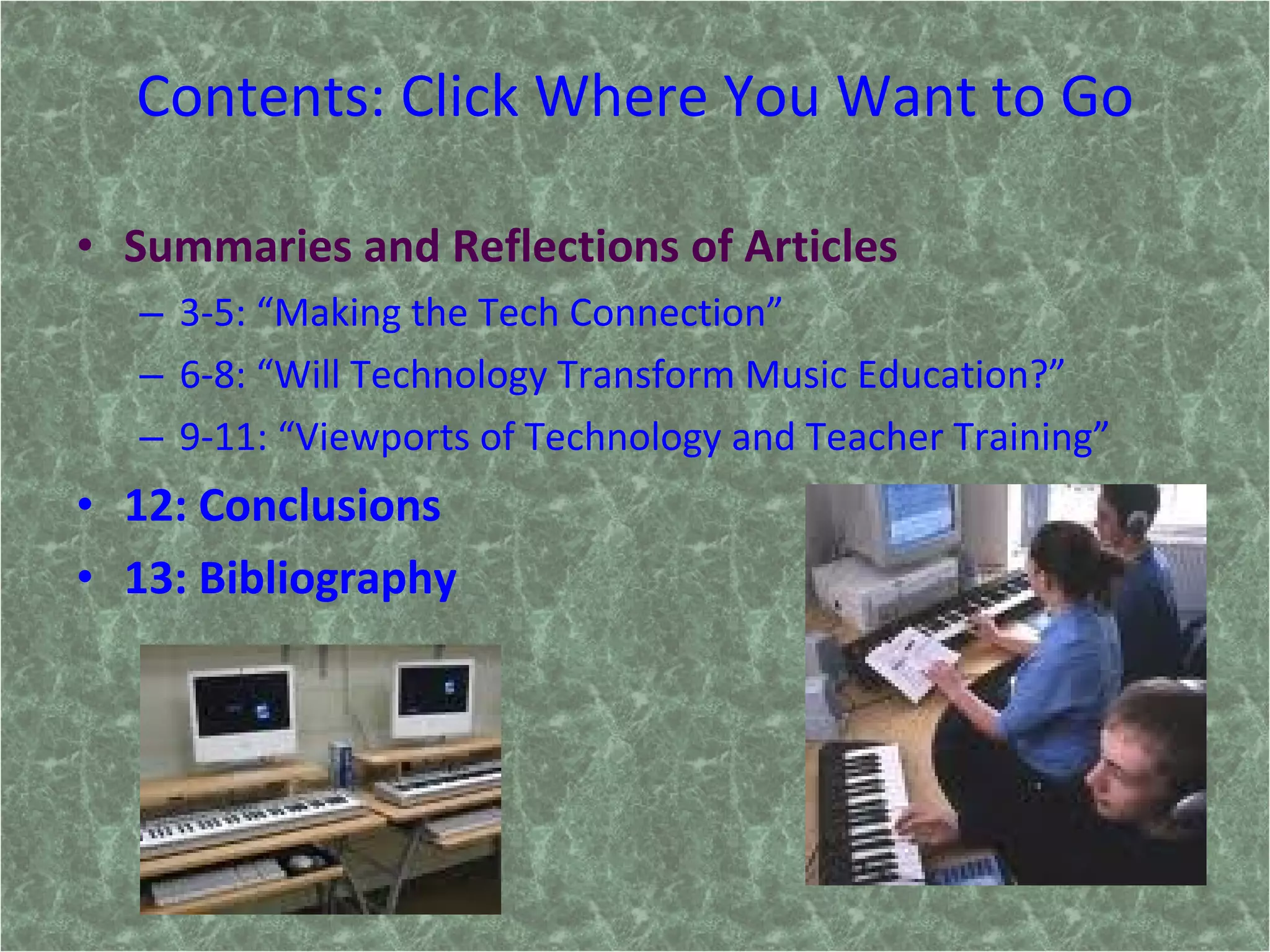 Technology in the Music Classroom | PPT
