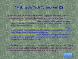 Technology in the Music Classroom | PPT