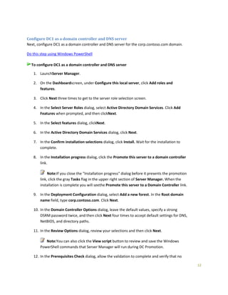 Test Lab Guide: Windows Server 2012 R2 Base Configuration | DOCX