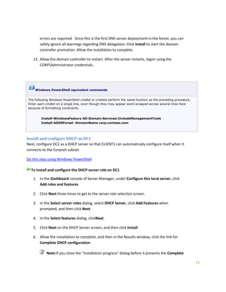 Test Lab Guide: Windows Server 2012 R2 Base Configuration | DOCX