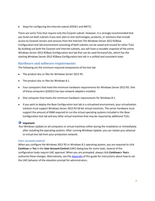 Test Lab Guide: Windows Server 2012 R2 Base Configuration | DOCX